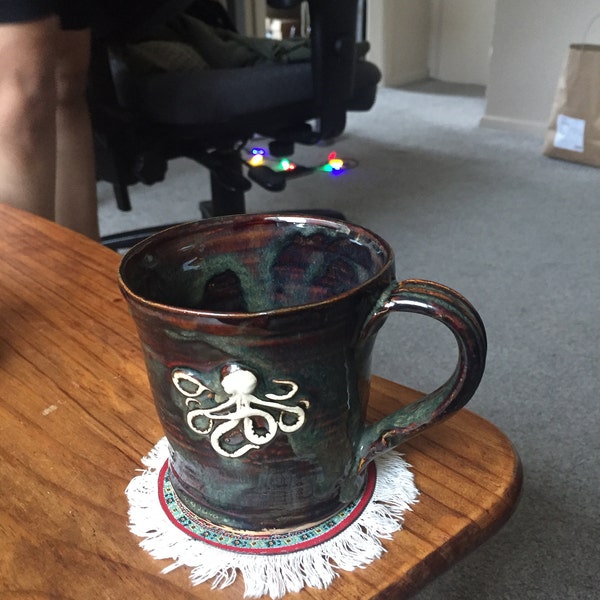 Octopus Pottery Mug - Etsy