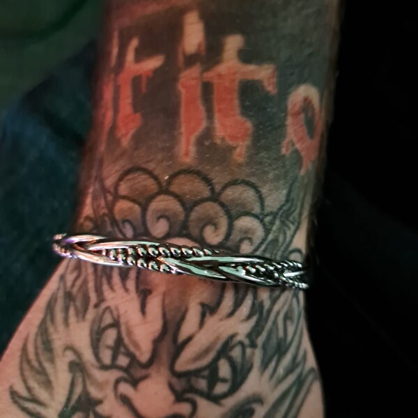 Silver Simple Adjustable Fish Cuff Bangle, Fish Lovers, Sealife ...