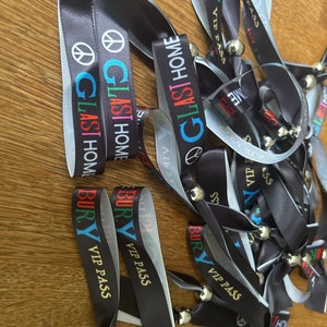 Custom Party Access Entry Wristbands Personalized Logo Bracelet Print ...