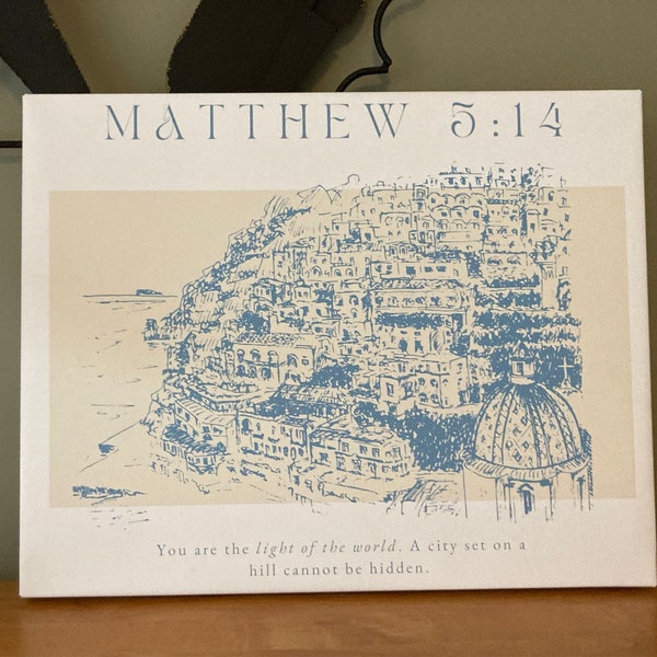 Matthew 5:14 You Are the Light of the World Wall Print, Printable ...