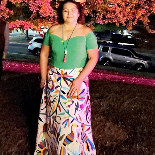 Shades of Blue Otomi Wall Decoration Hand Embroidery Mexican Textile ...