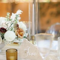 3D Marble Stone Table Numbers Wedding Unique Signage Custom Layered ...