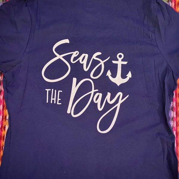 Vacation SVG Seas the Day SVG File for Cricut, Ai, Dxf File for Cameo ...