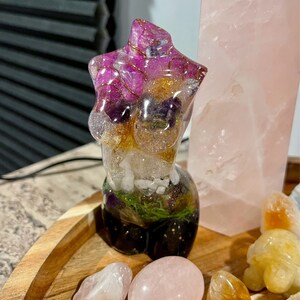 All Chakra Crystals Druzy DRAGON Orgone Altar/wall Decor, EMF 5G ...