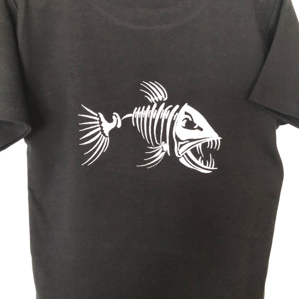 Fish Skeleton / Fisherman \ Two Sizes Embroidery Design - Etsy