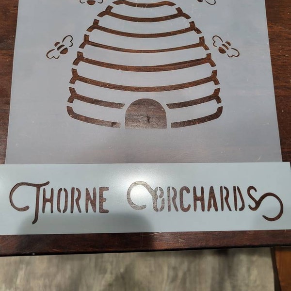 Honeybee Stencil, Bee Hive Stencil, Reusable Stencil, Stencil for ...
