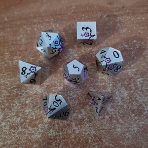 Purple Owl Dice Set Animal Inclusion Dice for D&D Bird Dice for ...