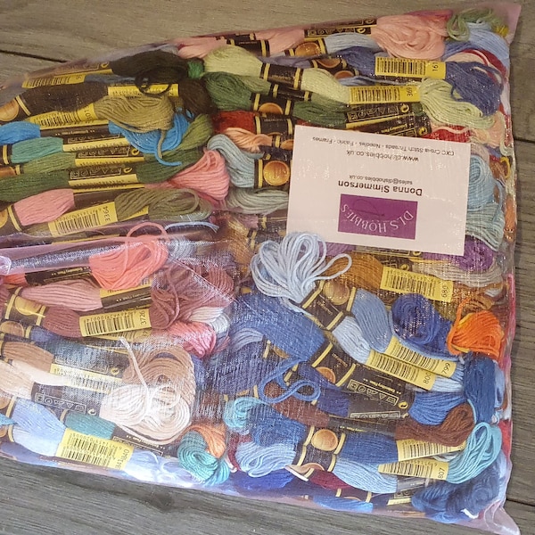 Full Set of 447 Cross Stitch Threads CXC 2 Labels - DMC Colours - No.s ...