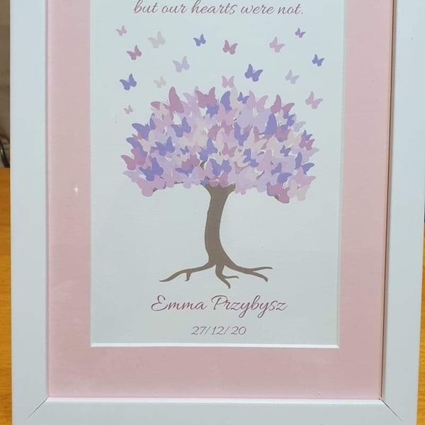 Baby Loss Butterfly Tree Print, Miscarriage, Stillbirth, Infant Loss ...
