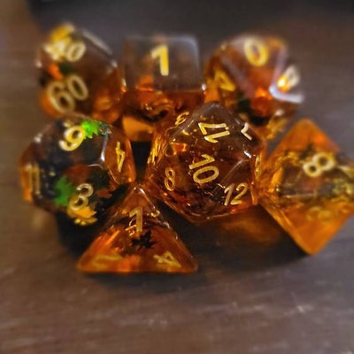 Shadowy Forest Dnd Dice Set, Polyhedral Dice, D&D Dice, Dungeons and ...
