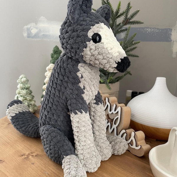 Crochet Pattern for Woolfie, Realistic Crochet Wolf Amigurumi - Instant ...