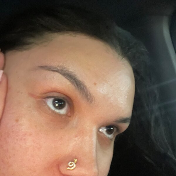 CZ Nose Stud L Shape Nose Stud 16 G Nose Screw Big Nose Stud Flower ...