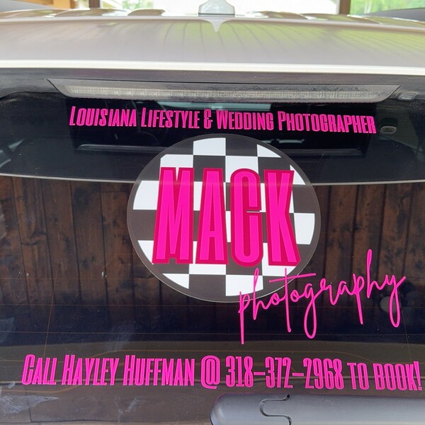 Custom Logo Car Window Decal | Vinyl Decal Sticker for Glass | Vehicle ...