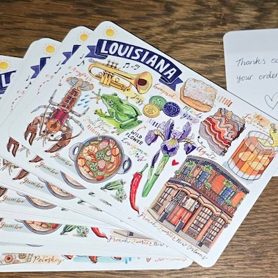 Florida Print, State Symbols, Illustration, State Art, Key West,miami ...