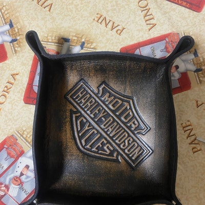 Handmade Leather Keychain ,key Case, Leather Pouch, Embossed ...