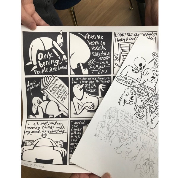 Snickers Steve A3 Comic Print - Etsy