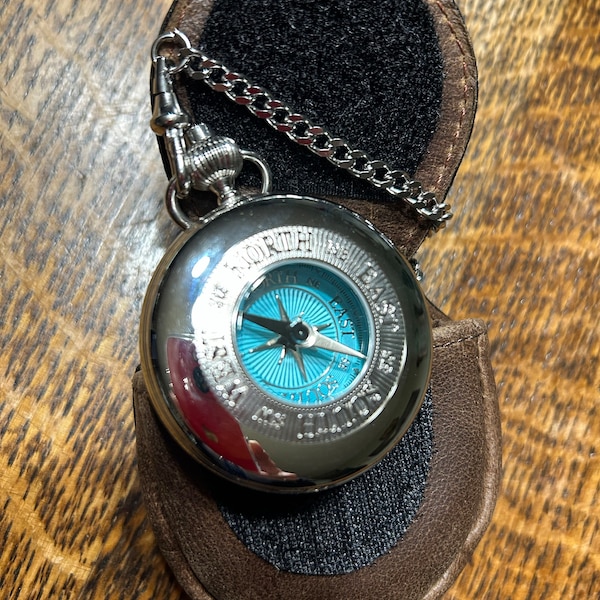 Leather Pocket Watch Case With Eyelet Option - Etsy