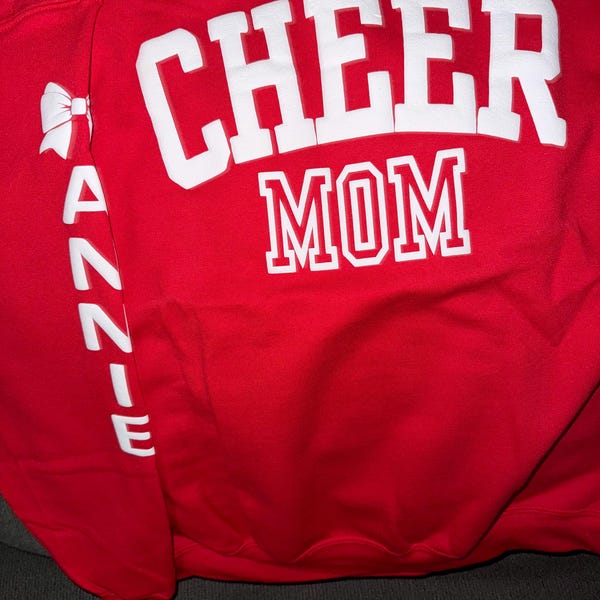 Personalized Cheer Mom Sweatshirt,custom Team Sweatshirts,custom Cheer ...