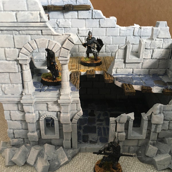 Arkenfel Barracks Fantasy Tabletop Terrain, Wargaming 10mm - Etsy