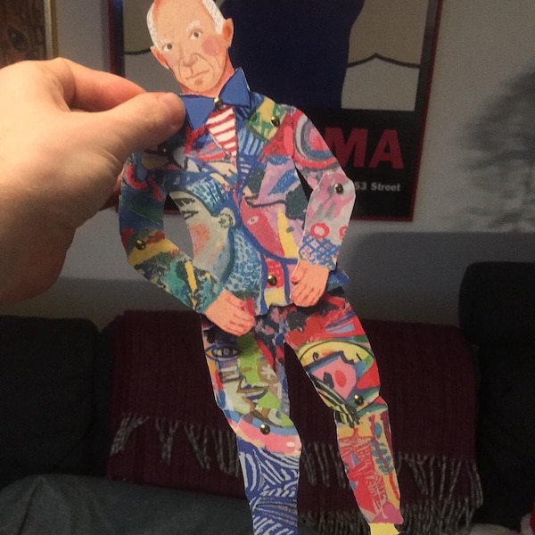 Pablo Picasso Puppet, Articulated Puppet, Cut Out and Make, Craft Puppet, Gifts for Teenagers ...