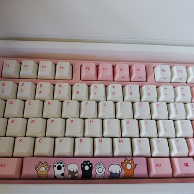 6.25X Cat Paws Claw Spacebar Keycap Cute Pink Painting - Etsy UK