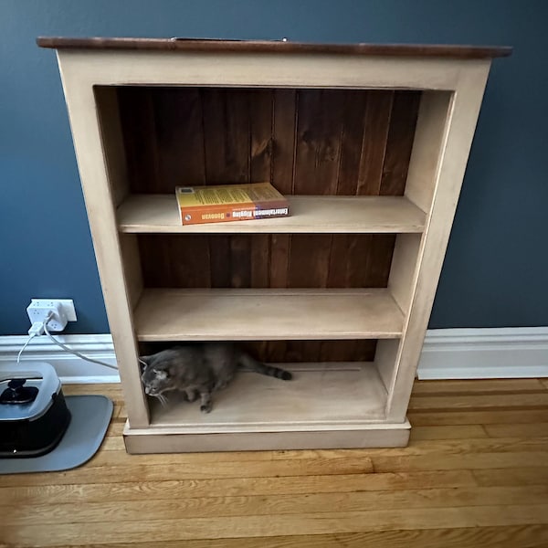 Bookcase - Amish Handmade Bookshelf - 4 Shelf Multipurpose Cabinet ...