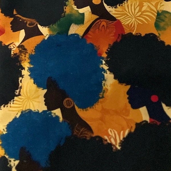 Tribal Essence Fabric/ African Inspired Fabric/ Cotton Fabric by the ...