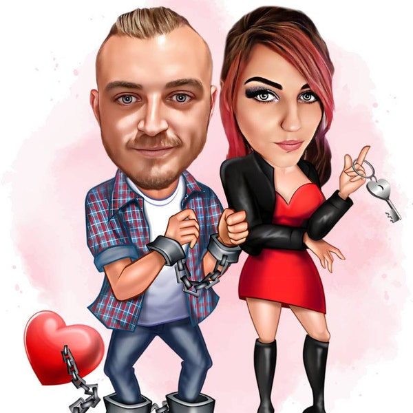 Custom Female Super Boss Cartoon Portrait, Boss Portrait, Gifts for ...