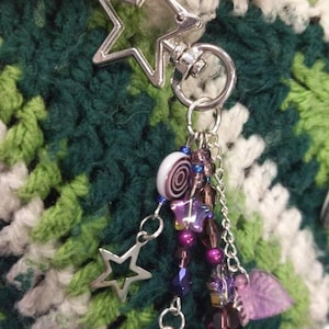 Coraline Inspired Star Button, Blue Yellow Purple Iridescent ...