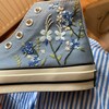 Converse Custom Floral Embroidery / Converse Custom Name / Gift for ...