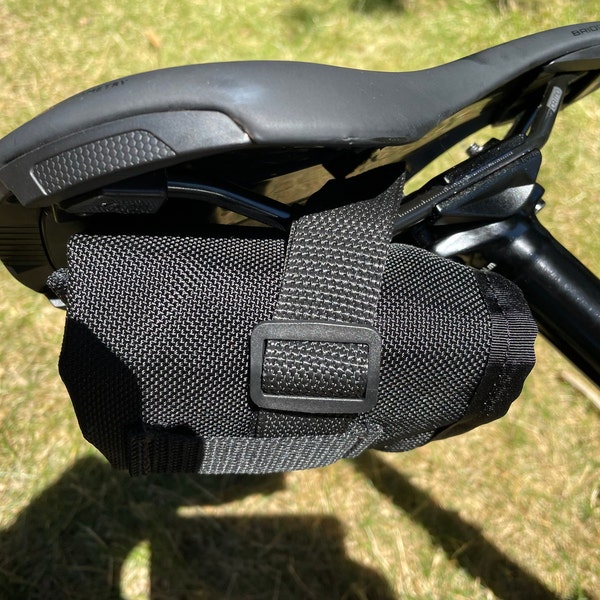 Black Bicycle Tool Roll Dropper Post Friendly Mountain Bike Accessory ...
