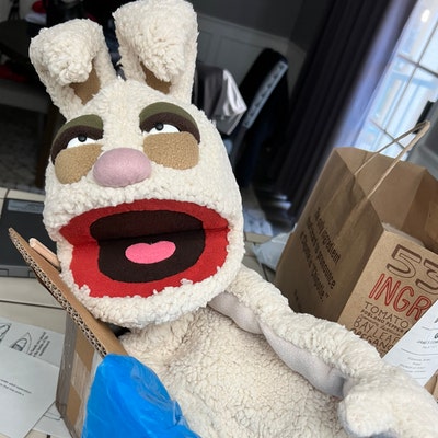 Handmade Ventriloquist Dummy Furry Rabbit Monster Professional Hand ...