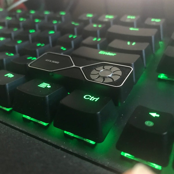 RTX3080 GPU Metal 2.75U 2.75X Keycap Cherry Mx Right Shift Keycaps ...