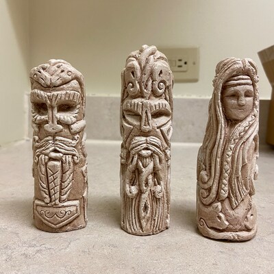 Hel of the Underworld Statue Pocket Sized Hela Norse Gods Idol Totem ...