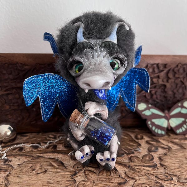 Cat Kitten White Fantasy Magical Doll Creature Ooak Toy Plush Animals ...