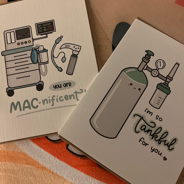 Mac-nificient - Birthday, Just Because Card for Anesthsiologist ...