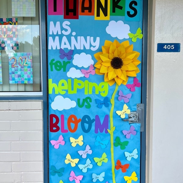 BLOSSOM Teacher Appreciation Day School Door Decor Classroom Decor ...