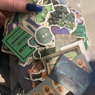 40 Clear Blue Translucent Butterfly Stickers Clear Blue Butterfly ...