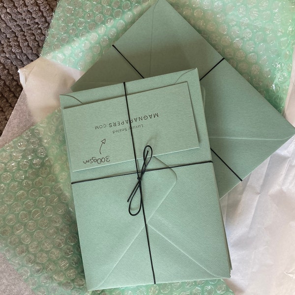 Premium Jet Black Envelopes | Luxury 135gsm | C5/A5, 5x7, C6/A6, C7/A7 ...