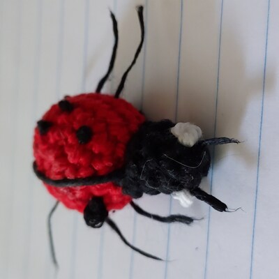 Crochet Pattern Micro Ladybug Amigurumi: Make Your Own Miniature ...