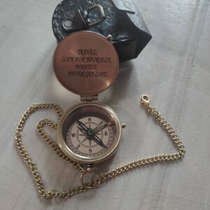 Personalized Compass, Engraved Working Compass With Custom Handwriting ...