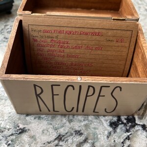 SUNFLOWER Recipe Box Hand Painted Custom Wood Box 4 X 6 | Etsy