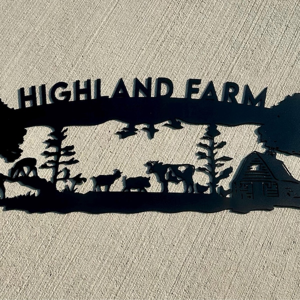 Custom Metal Farmhouse Sign, Custom Unique Family Gift, Personalized ...