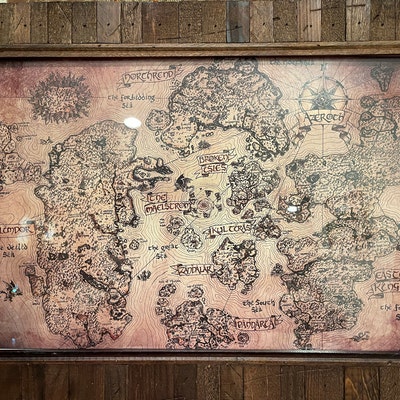 11 X 17 Vintage Lol Runeterra World Map Print - Etsy