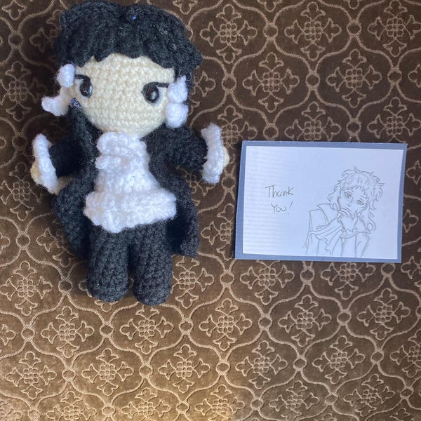 PATTERN - Crochet Dazai Keychain Amigurumi - Etsy