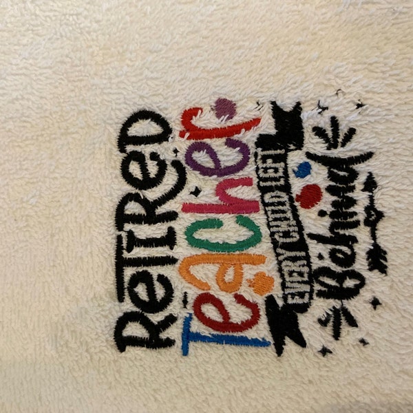 Teacher Retirement Embroidery, Teacher Last Day, Goodbye Teacher, Mom ...