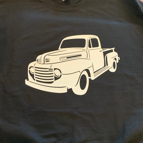 SVG FORD F-100 (1948-49) Pickup Truck Silhouette Cut Files Designs ...