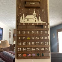 Wood Christmas Tree Shelf Stackable Nesting 3 Tier Display Three Tier ...