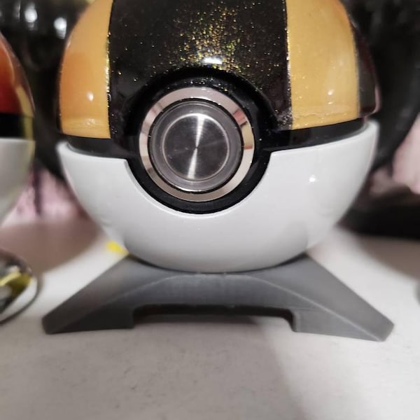 Realistic Pokeball Replica With LED | Gift for Him | Geek Decoration ...