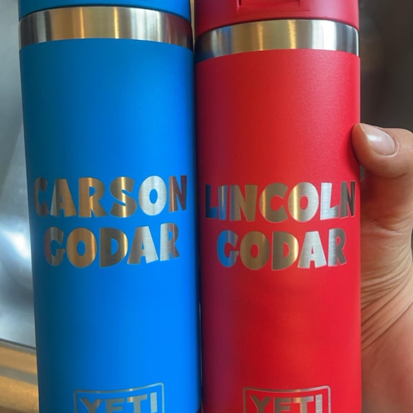 Yeti 20oz Cup Laser Engraved, Your Name and Choose Your Font - Etsy
